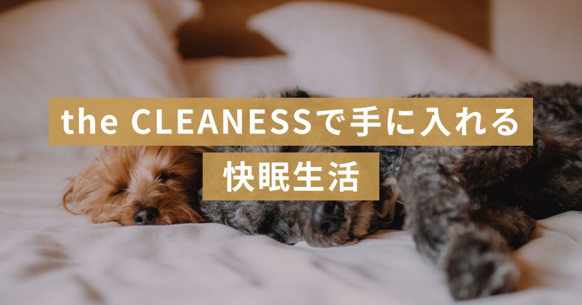 the CLEANESSで手に入れる「快眠生活」 | the CLEANESS | 東京 恵比寿の男性セラピストによる女性専用オイルマッサージサロン